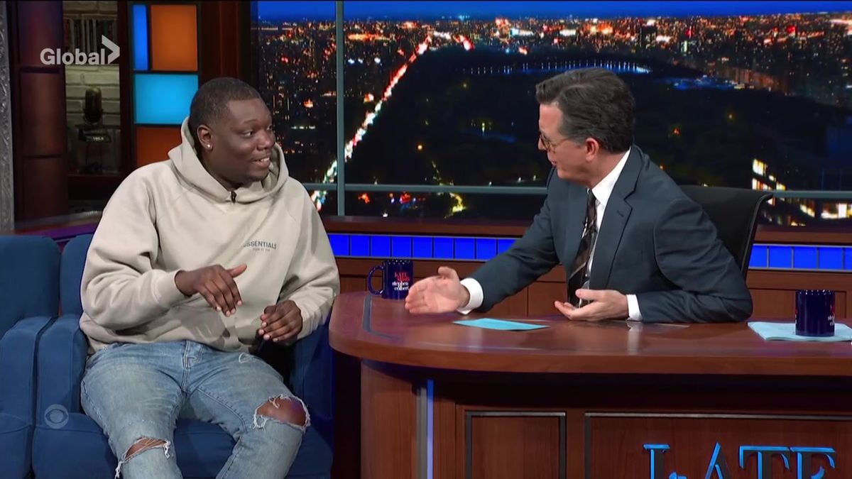 SNL Weekend Update Anchor Michael Che Visits The Late Show - globaltv
