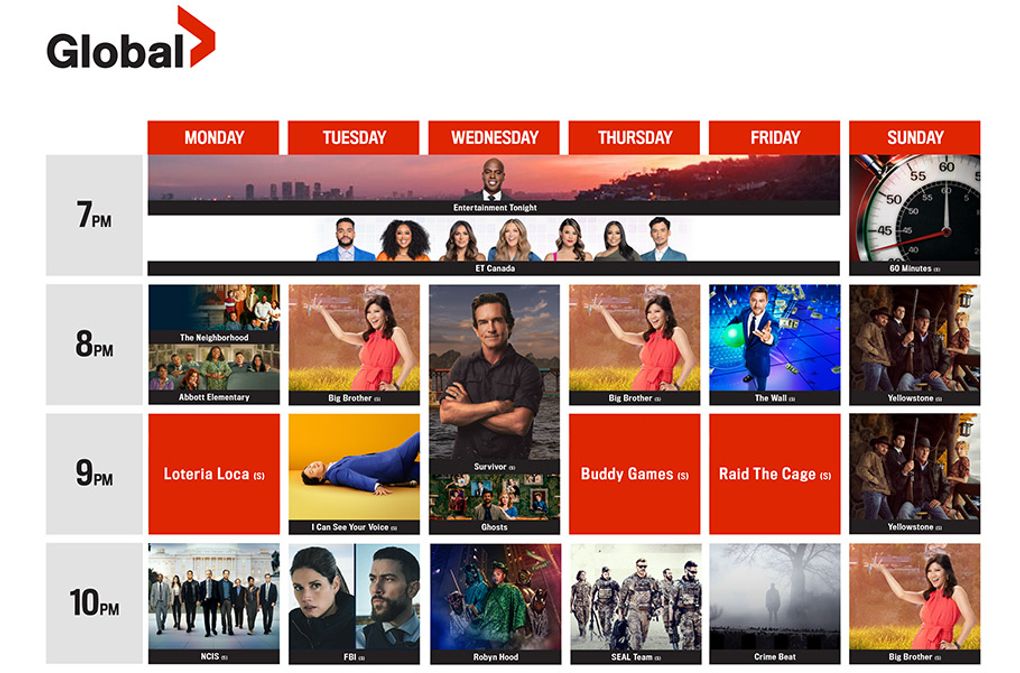 Global Announces Fall 2023 Premieres Featuring a Supersized Reality TV ...