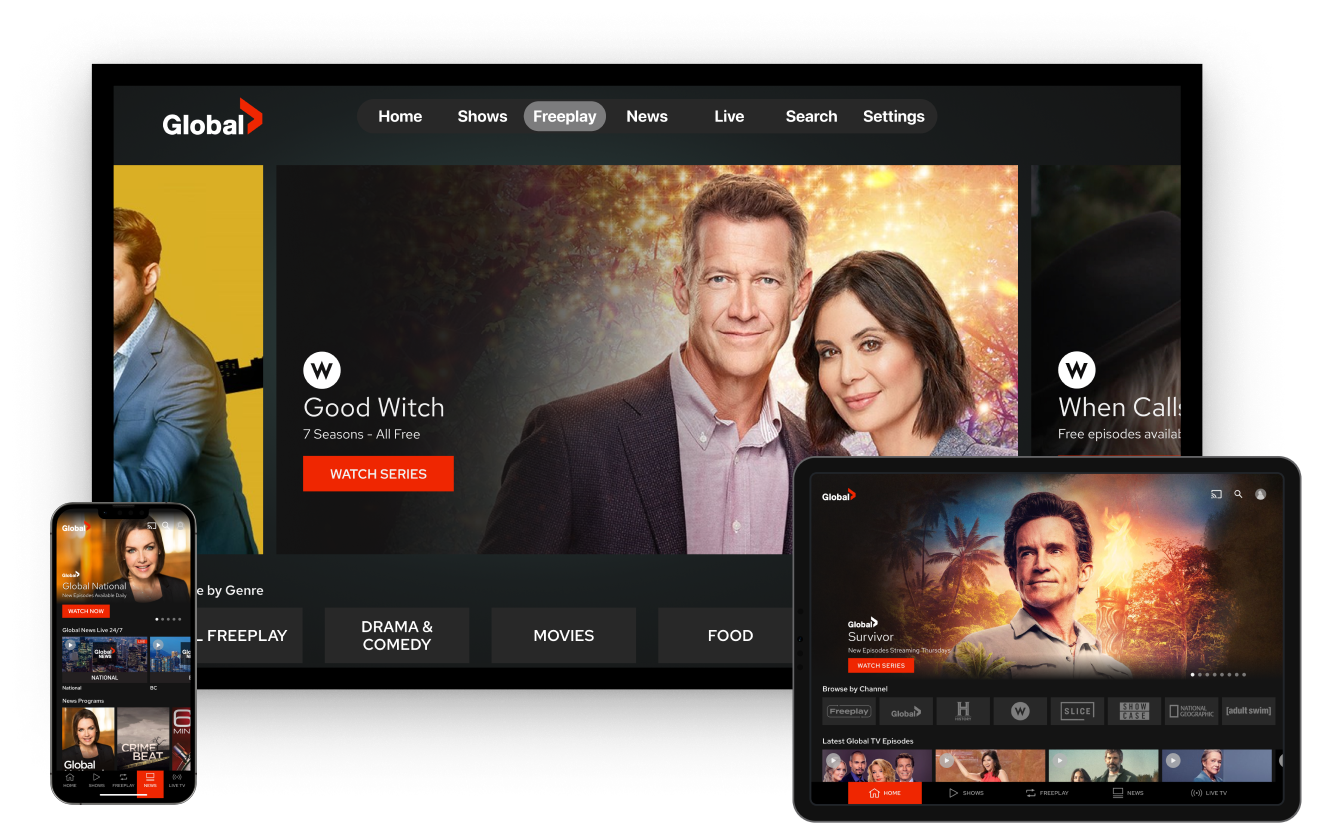 More Channels in 1 App! Get the Global TV app FREE